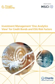 Investment Management ‘One Analytics View’ for Credit Bonds and ESG ...