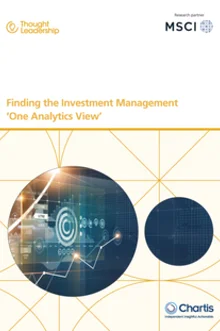 Finding the Investment Management ‘One Analytics View’ - Chartis Research