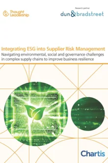 Integrating ESG into Supplier Risk Management - Chartis Research